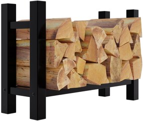 Stojan na palivové dřevo Heidal - hranatý rám | 60x80x30 cm