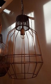 Závěsné světlo Haidey antik bronz - Ø34*55 cm