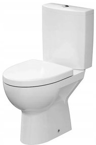 Cersanit PARVA - WC kombi + antibakteriální sedátko s funkcí pomalého zavírání, vertikální odpad, K27-004