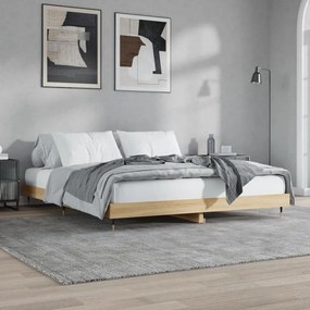 vidaXL Rám postele 120 x 200 cm kompozitní dřevo [832154] Barva: dub sonoma