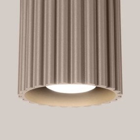 Sollux  SL.1814 - Bodové svítidlo AURA 1xGU10/10W/230V 10 cm taupe