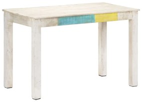Jídelní stůl Larkspur - 120x60x76 cm - masivní mangovníkové dřevo | bílý