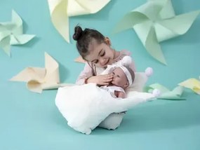 Llorens 73814 NEW BORN HOLČIČKA - realistická panenka miminko s celovi