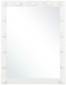 Nástěnné zrcadlo LED 50 x 60 cm bílé ODENAS Beliani