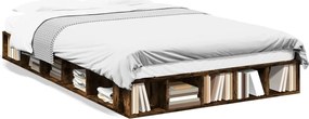 vidaXL Rám postele 140 x 190 cm kompozitní dřevo [3280495] Barva: kouřový dub