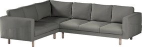 Potah na pohovku IKEA Norsborg rohová 5-místná barva šedá látka pletený vzor