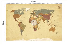 Fototapeta Mapa Světa Samolepící tapety 520x318