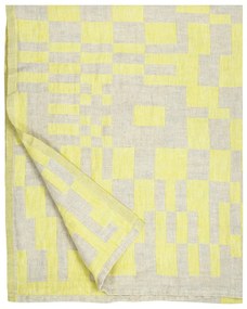 Lněný ručník Koodi, len-žlutý