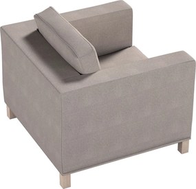 Potah na křesko IKEA Karlanda, krátký barva béžová látka pletený vzor