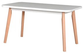 Rozkládací stůl Harry 80 x 140/180 VI, Barva dřeva: dub artisan - L, Barvy nožiček: Bíla