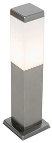 Moderní venkovní lampa 45 cm ocel s objímkou IP44 - Malios