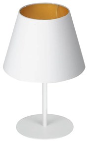Luminex Stolní lampa ARDEN 1xE27/60W/230V pr. 20 cm bílá/zlatá LU3457