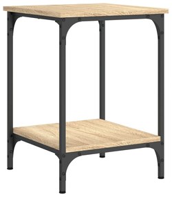 Konferenční stolek dub sonoma 40 x 40 x 55 cm kompozitní dřevo - Default Title
