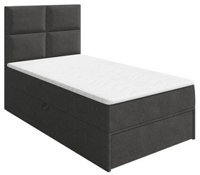 Kontinentálni postel Hudson Lux 1, Strana: levá, Rozměr postele: 100x200, Potah:: ekokůže Soft 017