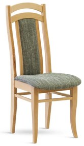 Stima Dřevěná jídelní židle AIDA | Odstín: buk,Sedák: EKF cappuccino