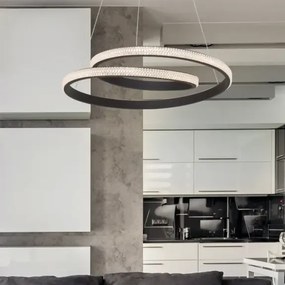 LED lustr Grania 55 černé