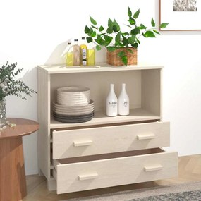 Příborník HAMAR medově hnědý 85 x 35 x 80 cm masivní borovice 340496