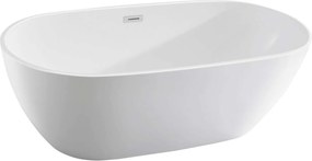 Aqualine - Volně stojící vana Duoro, 180x80 cm, bílá E1880