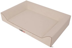 HobbyDog Pelíšek pro psa Soft Lux - béžový VELIKOST: XL - 100 x 68 cm