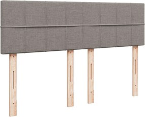 Box spring postel s matrací taupe 160x200 cm textil 3288243