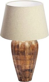 Designová stolní lampa Desmond 65 cm béžová / hnědé mango