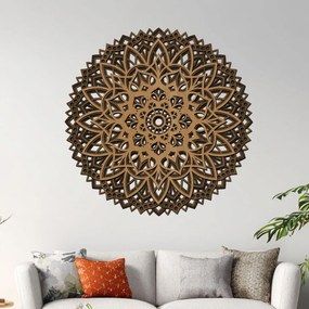 dřevo života 4 vrstvá mandala KVETOUCÍ DUŠE Zvolte rozměr (cm): 80x80, Zvolte barvu dekoru: Buk-Ořech-Wenge