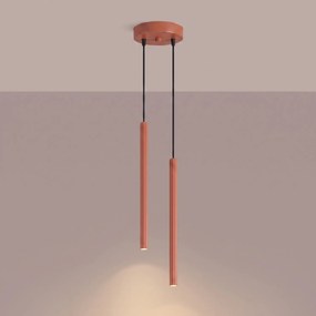 Sollux Lighting Závěsné svítidlo ARCHE 2P okrově červené