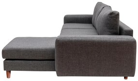 Hanah Home Rohová pohovka BERLIN šedá pravá