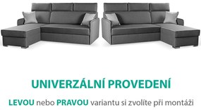 Sedací souprava FIT | 205x164 | LEVÁ i PRAVÁ | tmavě šedá | POSLEDNÍ KUS