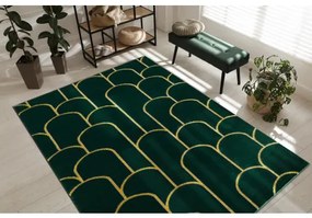 koberec EMERALD výhradní 1021 glamour, stylový art deco, lahvově zel velikost 140x190 cm | krásné koberce cz