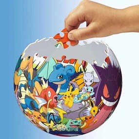 RAVENSBURGER Puzzleball 3D Pokeball skládačka 72 dílků Pokémon 2411785