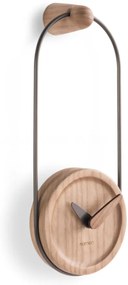 Designové nástěnné hodiny Nomon Eslabon GR oak small 26cm