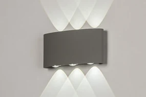 Nástěnné venkovní LED svítidlo Louver Beton Grey
