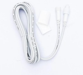 LED světelná sada na dům, 9+1 zdarma, teple bílá s Flash, bílý kabel, Easy Fix, IP67