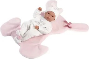 Llorens 63598 NEW BORN HOLČIČKA - realistická panenka miminko s celovi