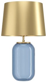 Eglo 390064 - Stolní lampa CUITE 1xE27/40W/230V zlatá/modrá