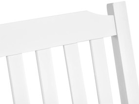Zahradní houpačka Outsunny Houpací lavice pro 2 osoby z masivního dřeva, ideální na terasu a zahradu, bílá, 117x69x60cm | Aosom.de