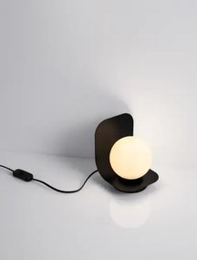 LED černá stolní lampa Kamen