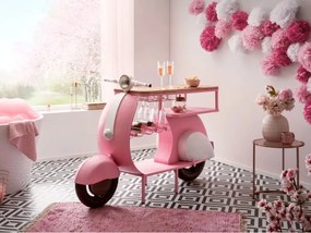 furniture-nabytek.cz - Lakovaný barový pult Scooter Nova Pink z kovu, růžová – 160×50×87 cm
