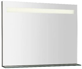 Sapho Breto - Zrcadlo Breto 800x608 mm s LED osvětlením a poličkou BT080