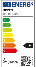 Mexen Nova, LED žárovka E27, A60, 7W, studená - 6500K, 735 lm - L100-E27-0765-01