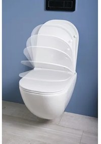 Jika Mio, antibakteriální WC deska z duroplastu s pomalým zavíráním, bílá, H8917110000631
