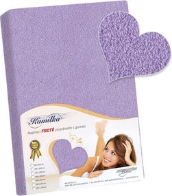 Bellatex Prostěradlo froté Fialová 100x200 cm