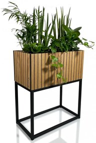 Nádherný květináč přírodní dubové dýhy LOFT FIORINO 42X22X50 cm