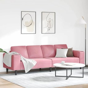 Pohovka do obývacího pokoje Růžová 250 x 77 x 76 cm 3335094