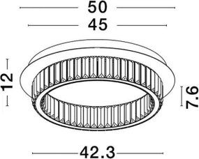Stropní LED svítidlo NOVA LUCE AURELIA 29W 3500K 9333079 stmívatelné Triac