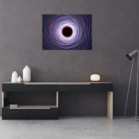 Obraz abstrakce kruhu (70x50 cm)