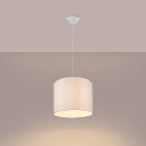 Sollux SL.1403 - Lustr na lanku NOVA 1xE27/15W/230V pr. 30 cm bílá