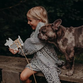 milin Montessori dřevěná prepletacia hračka - pes