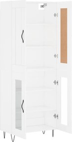 Skříň highboard bílá 69,5 x 34 x 180 cm kompozitní dřevo 3199649